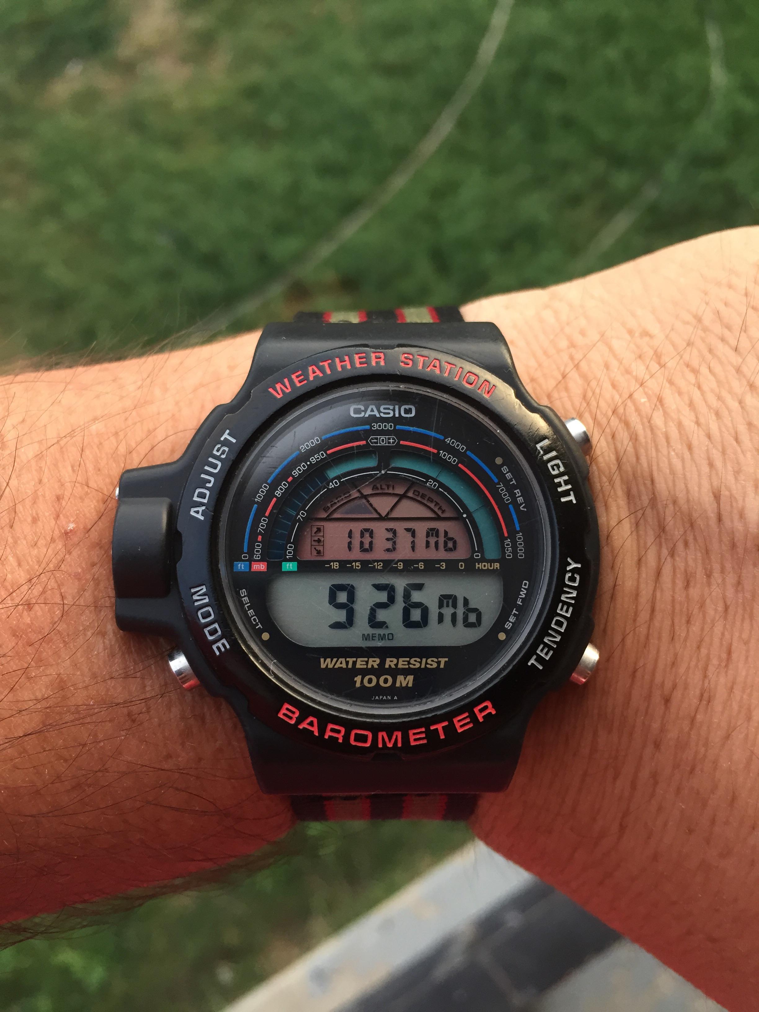 Casio Weather Station BM-500W Barometer/Altimeter/Depth Sensor Vintage | Scrolller