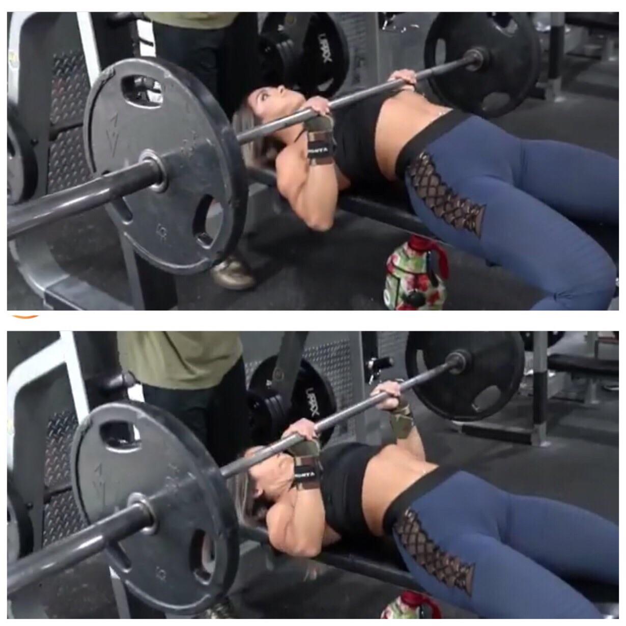 Cass Martin bench press cameltoe | Scrolller