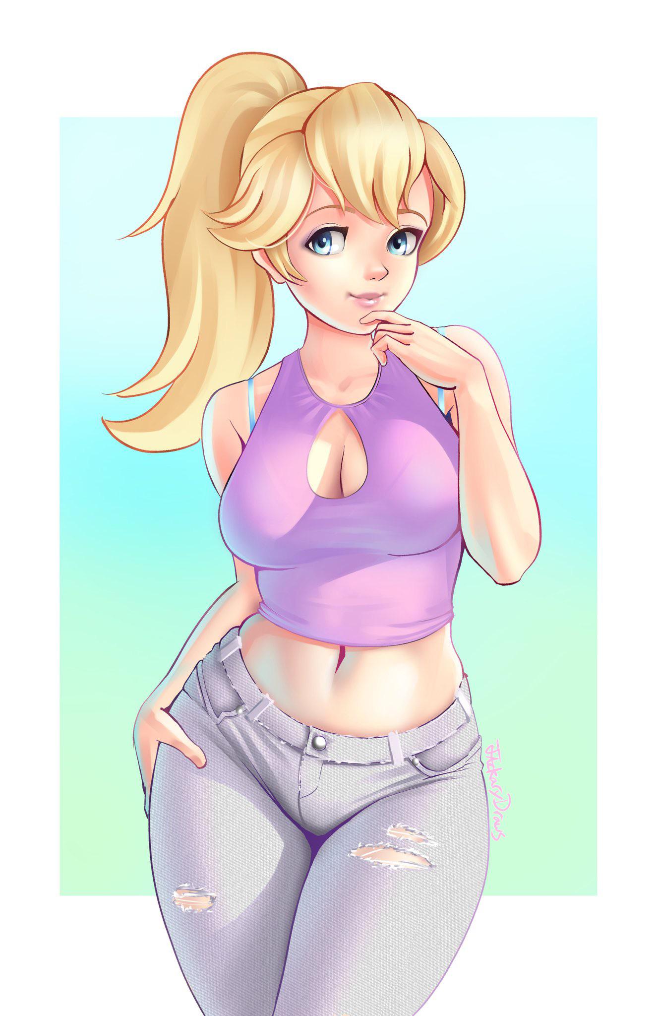 Casual Sexy Peach 🍑👸 (Artist: Jackary) | Scrolller