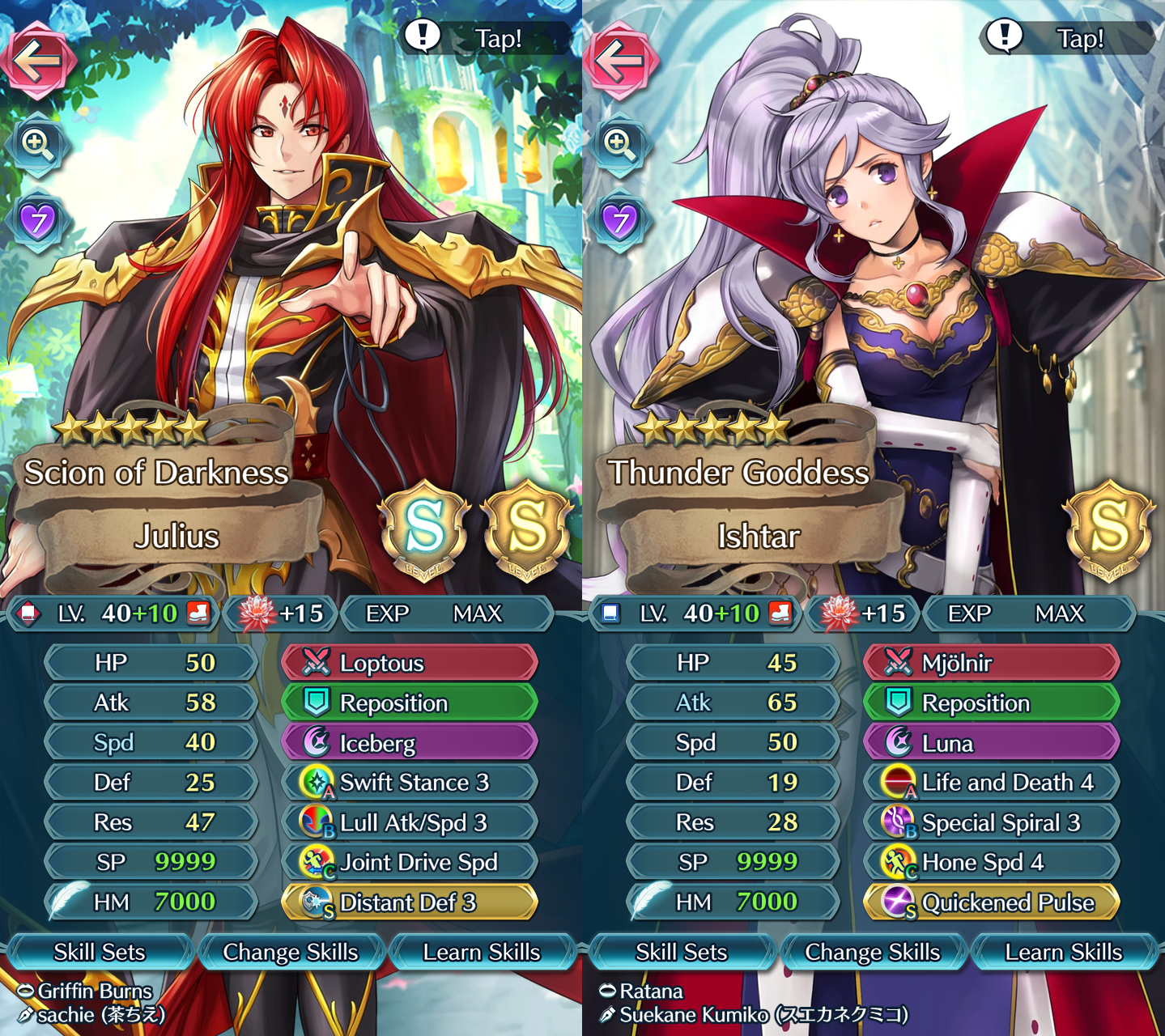 "Caught in a bad romance" - Julius and Ishtar builds | Scrolller