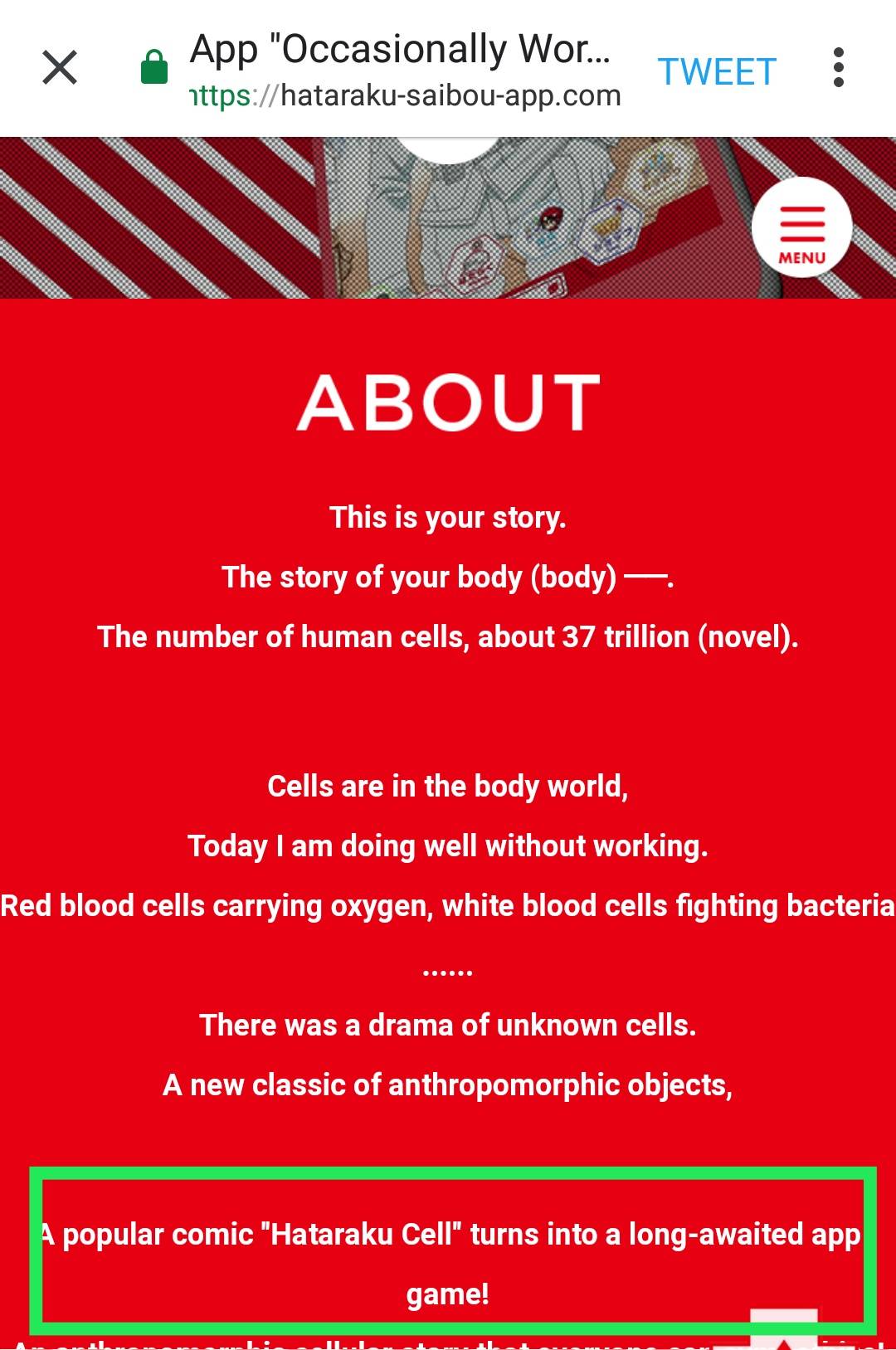 Cells at Work Game/Application? | Scrolller