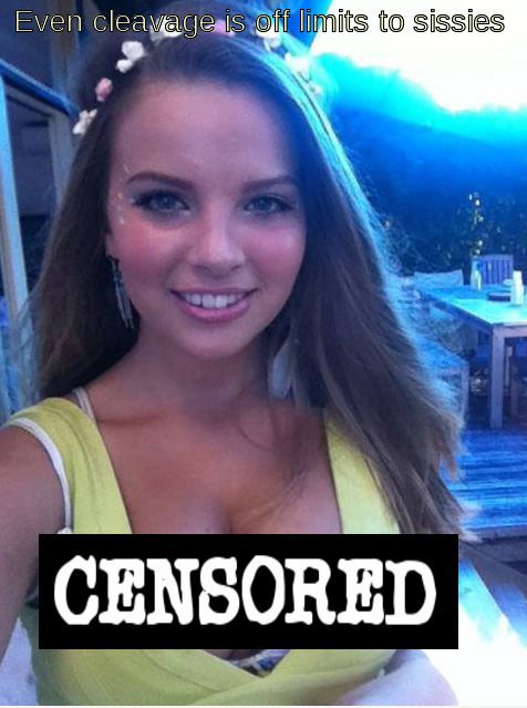 Censored cleavage | Scrolller