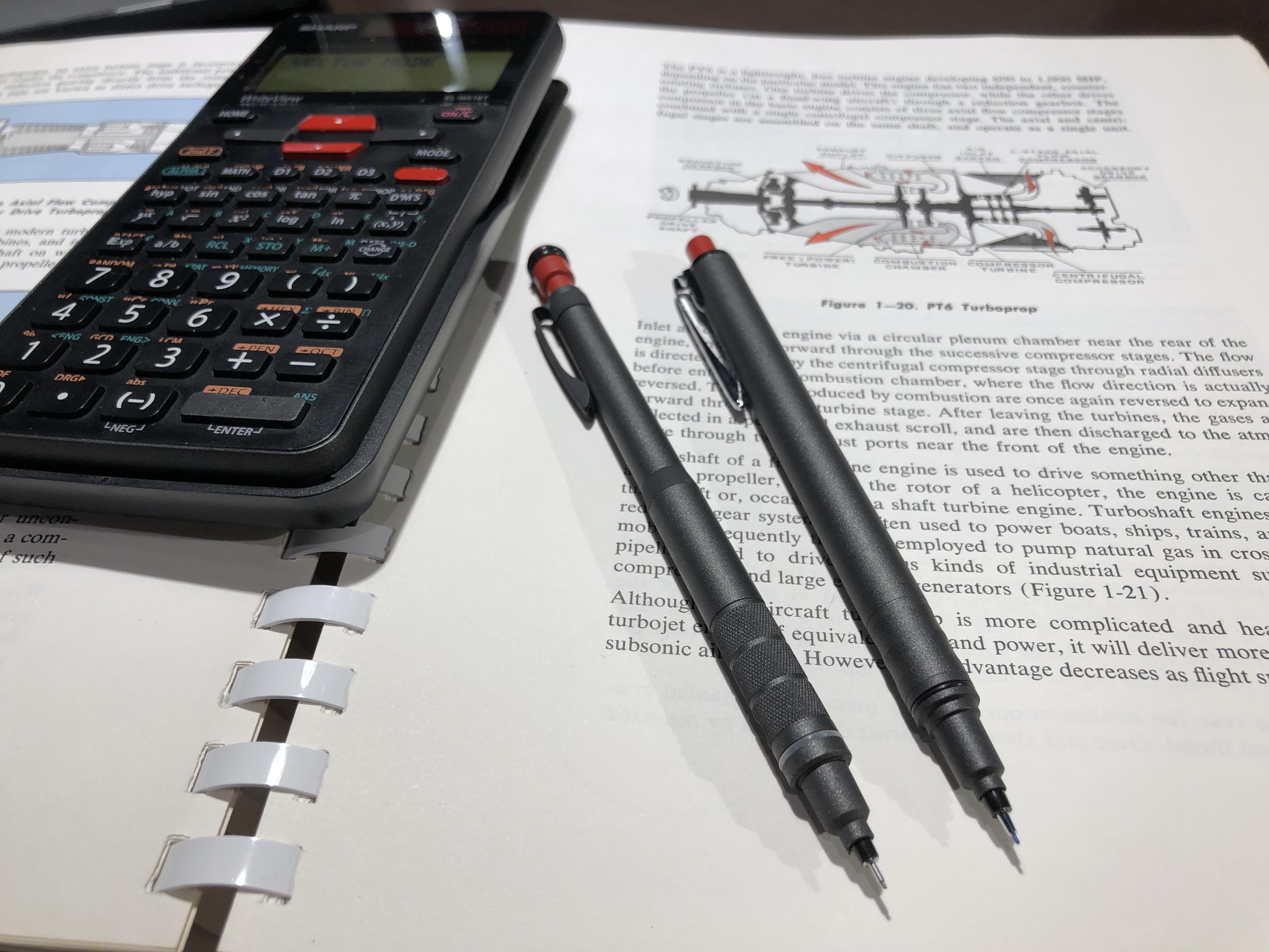 Cerakoted Mechanical Pencils and Calculator | Scrolller