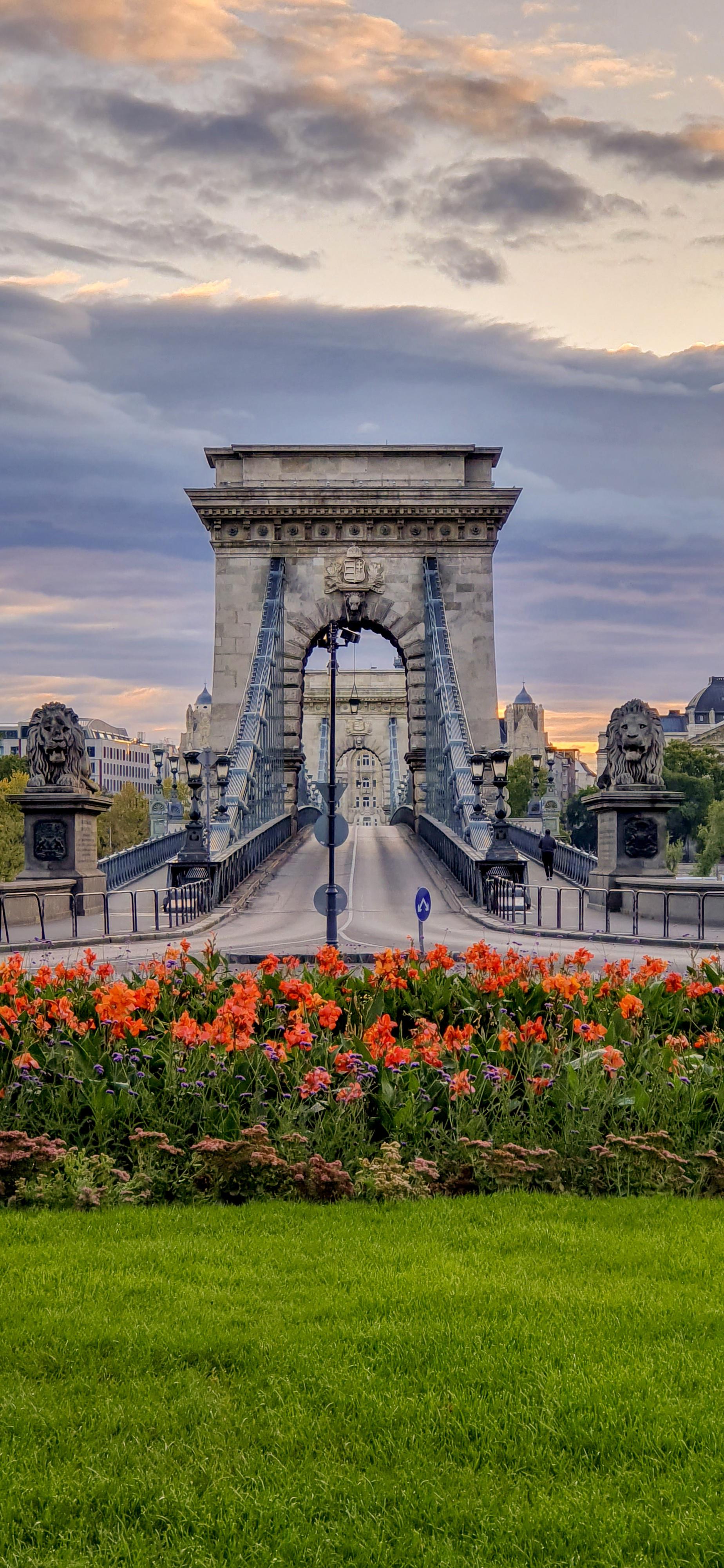 Chain bridge at dawn | Scrolller