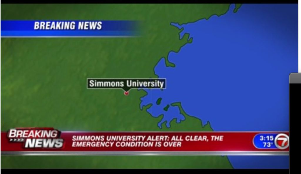 Channel 7 pulled out all the stops to show its viewers where Simmons University is. | Scrolller