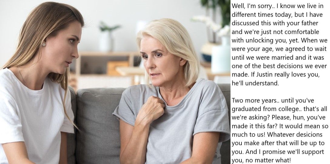 Chastity Fantasy: Caption 92. If he really loves you, he'll understand. | Scrolller