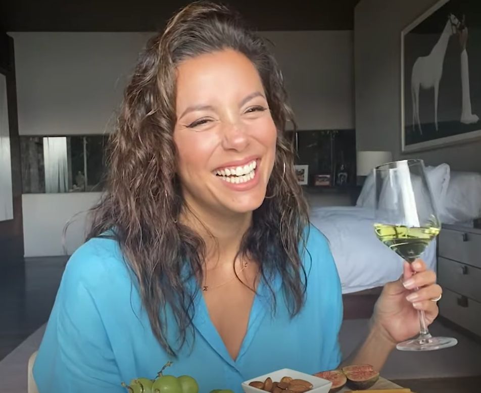 Check out new Eva interview drinking wine & sharing funny stories | Scrolller