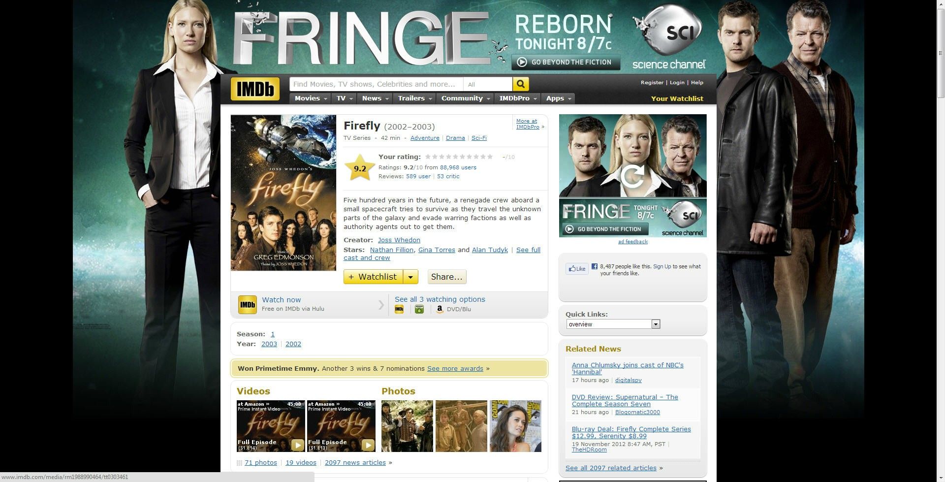 Check out the ads on IMDb today | Scrolller