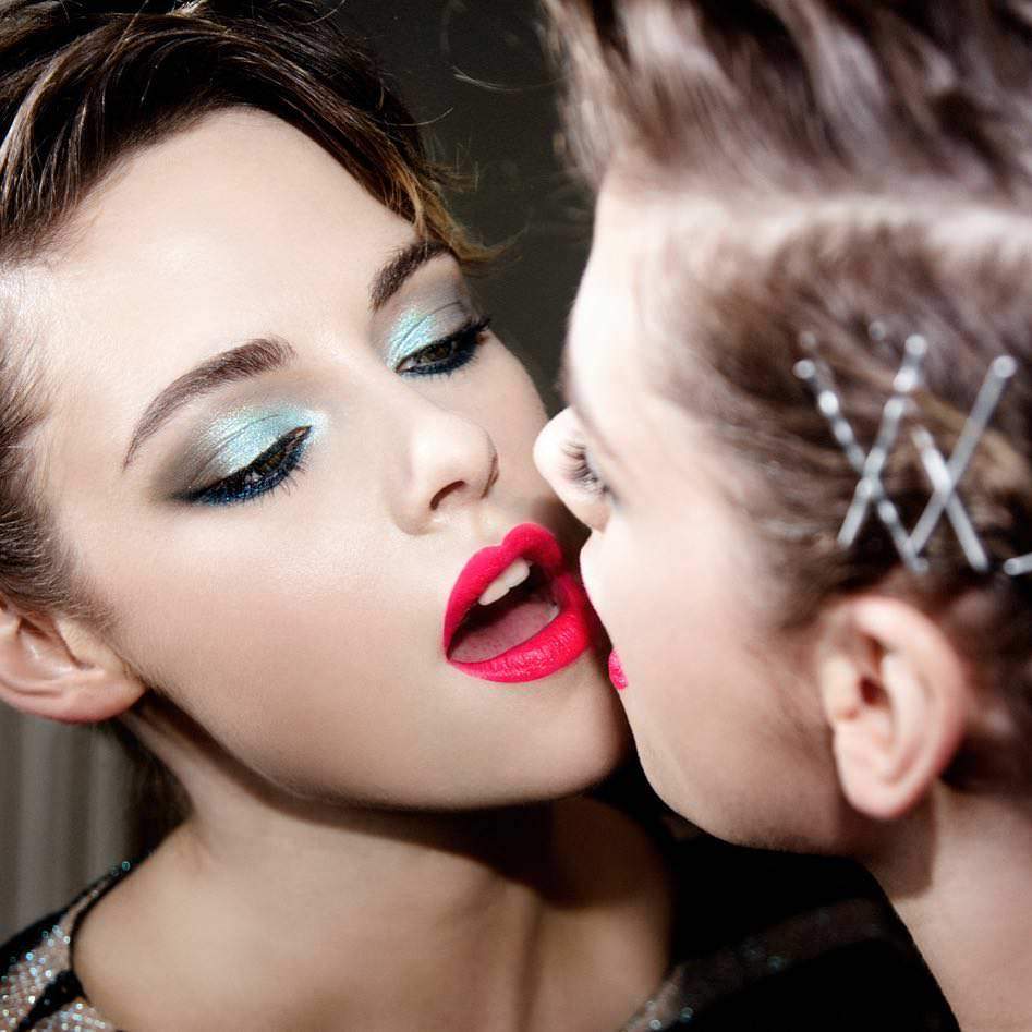 Checking her makeup [Photographed by Beau Nelson prior to amfAR Gala at Cannes Film Festival ...