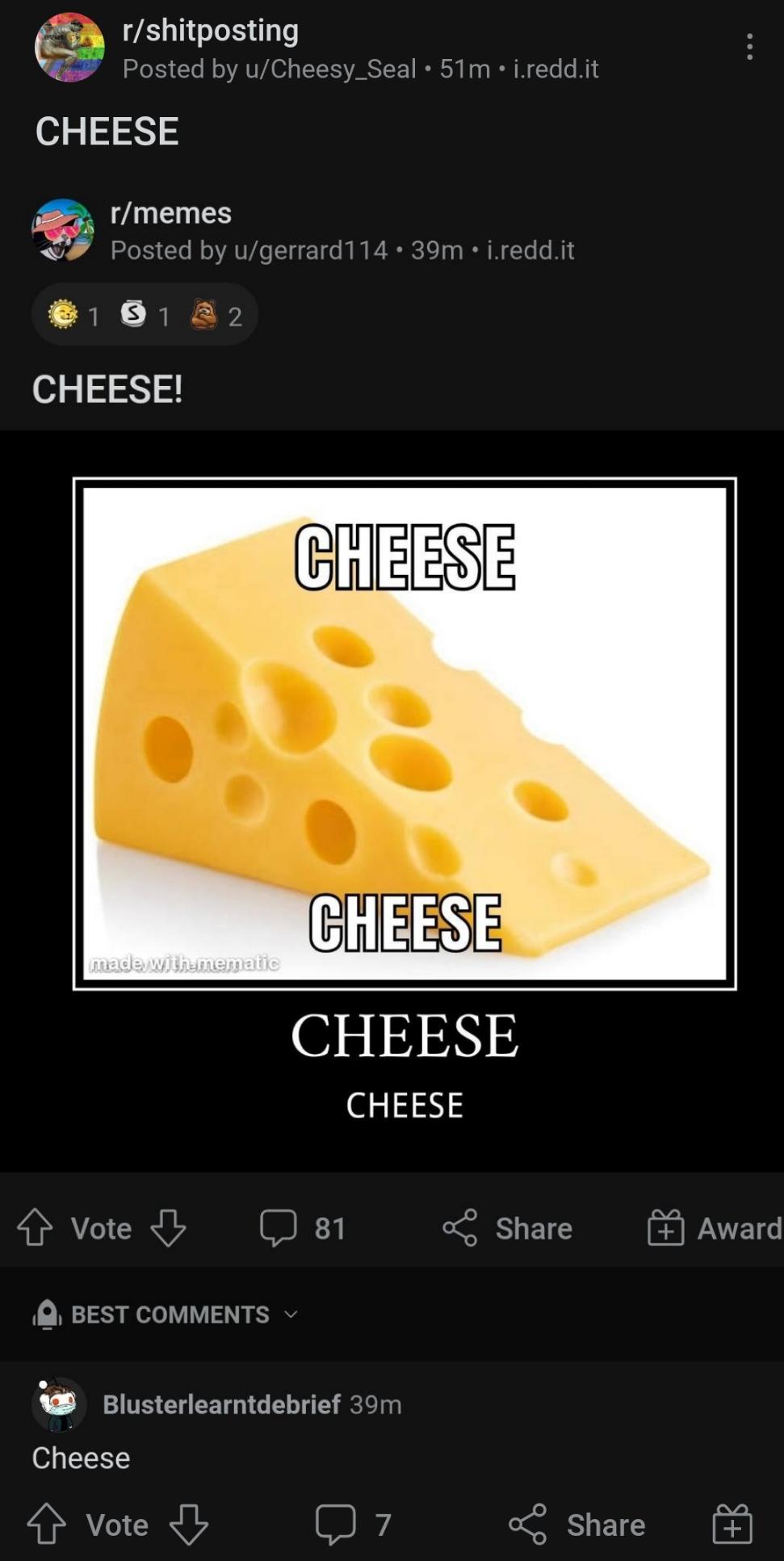 CHEESE | Scrolller