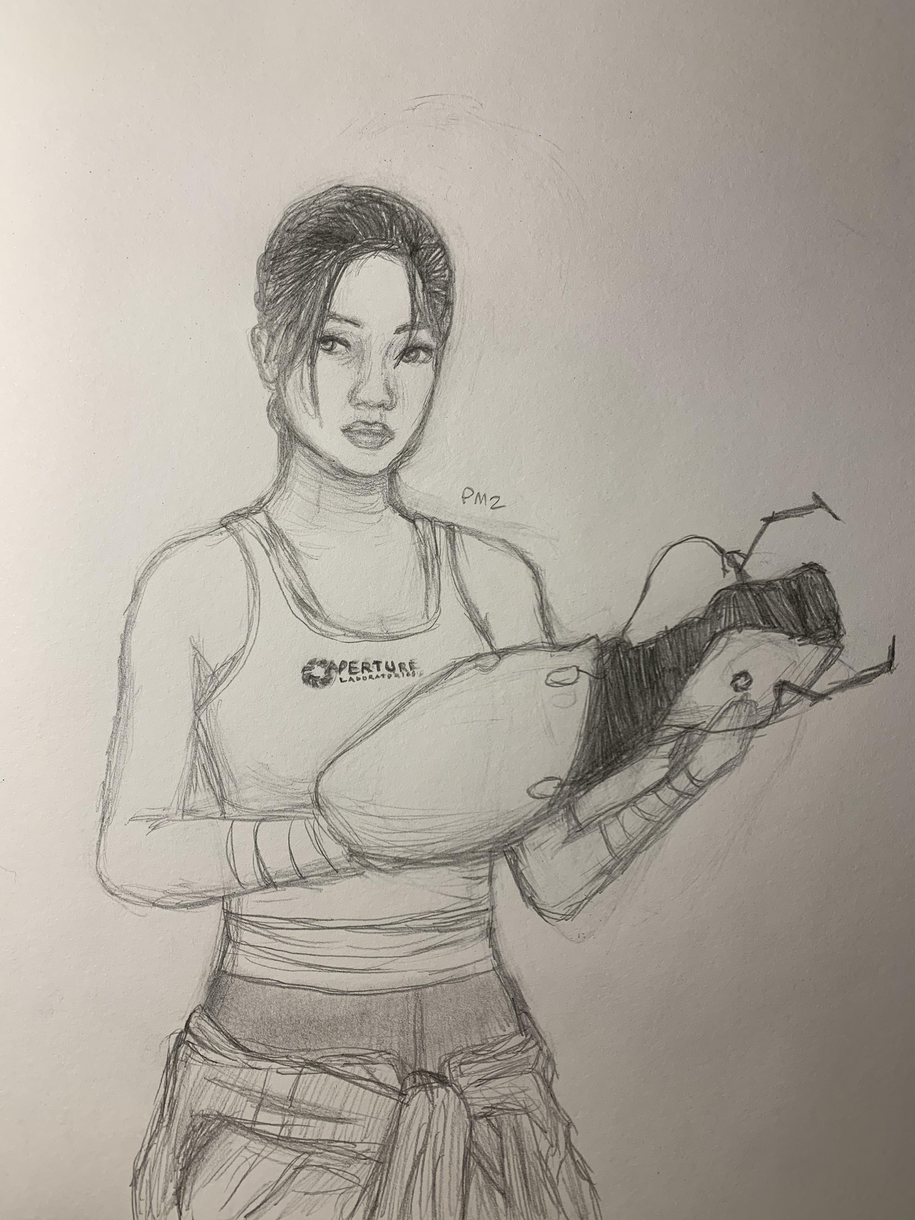 Chell drawing | Scrolller