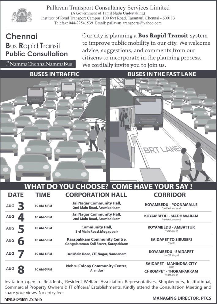 Chennai Bus Rapid Transit. | Scrolller