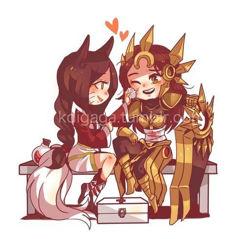 Chibi Ahri x Leona | Scrolller