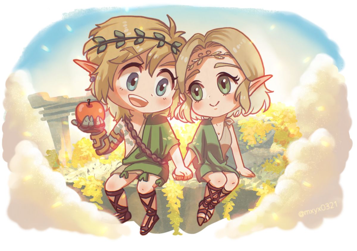 Chibi BoTW 2 Zelink 🍎 Adam and Eve ( ごま) | Scrolller