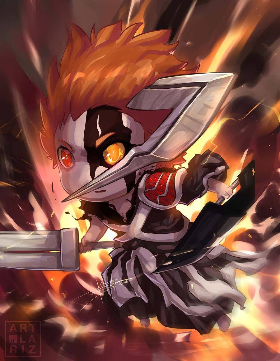 Chibi Perfect Hollowfication Ichigo by ArtofLariz | Scrolller