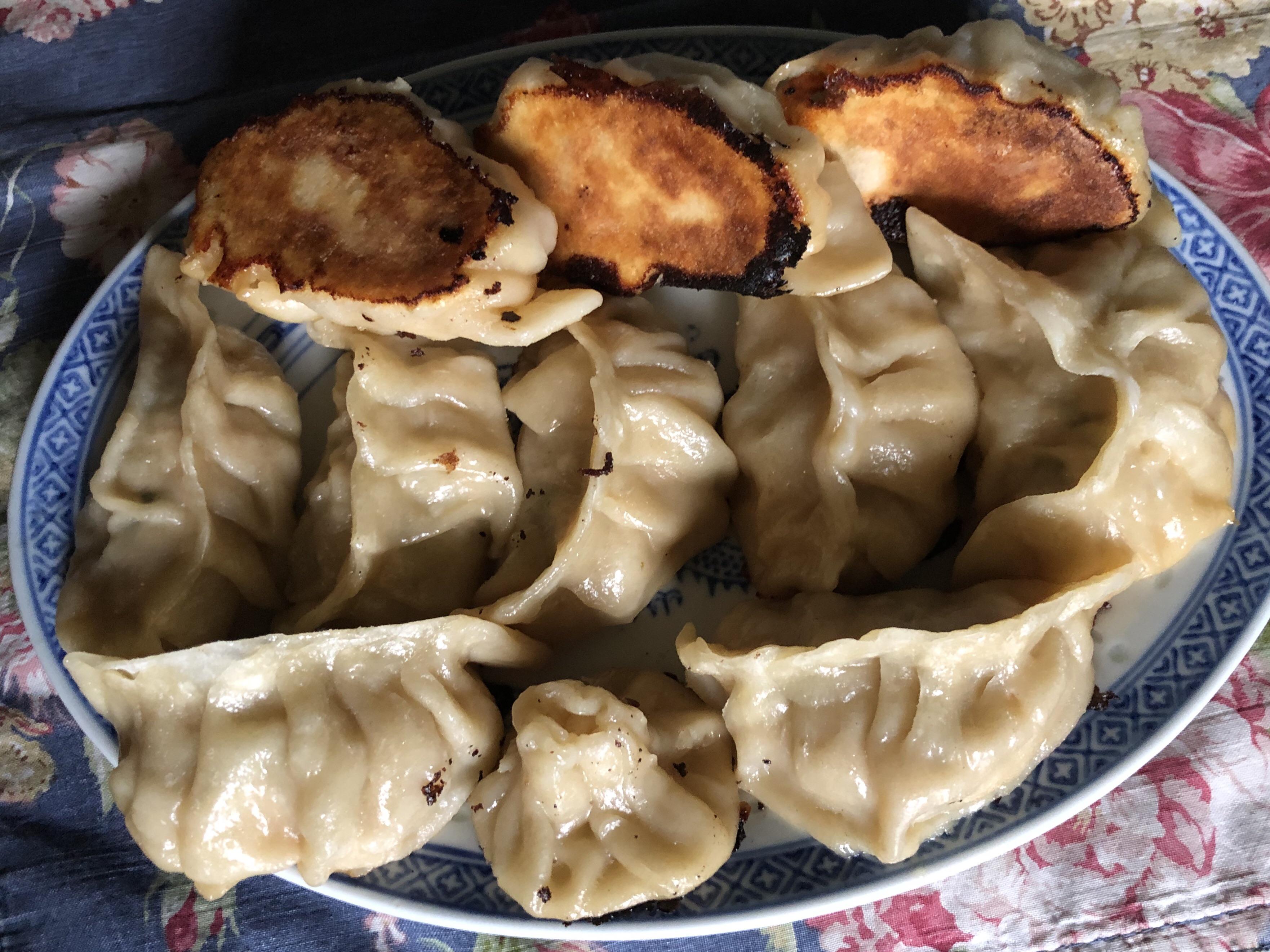Chicken, chives and Chinese sausage dumplings | Scrolller