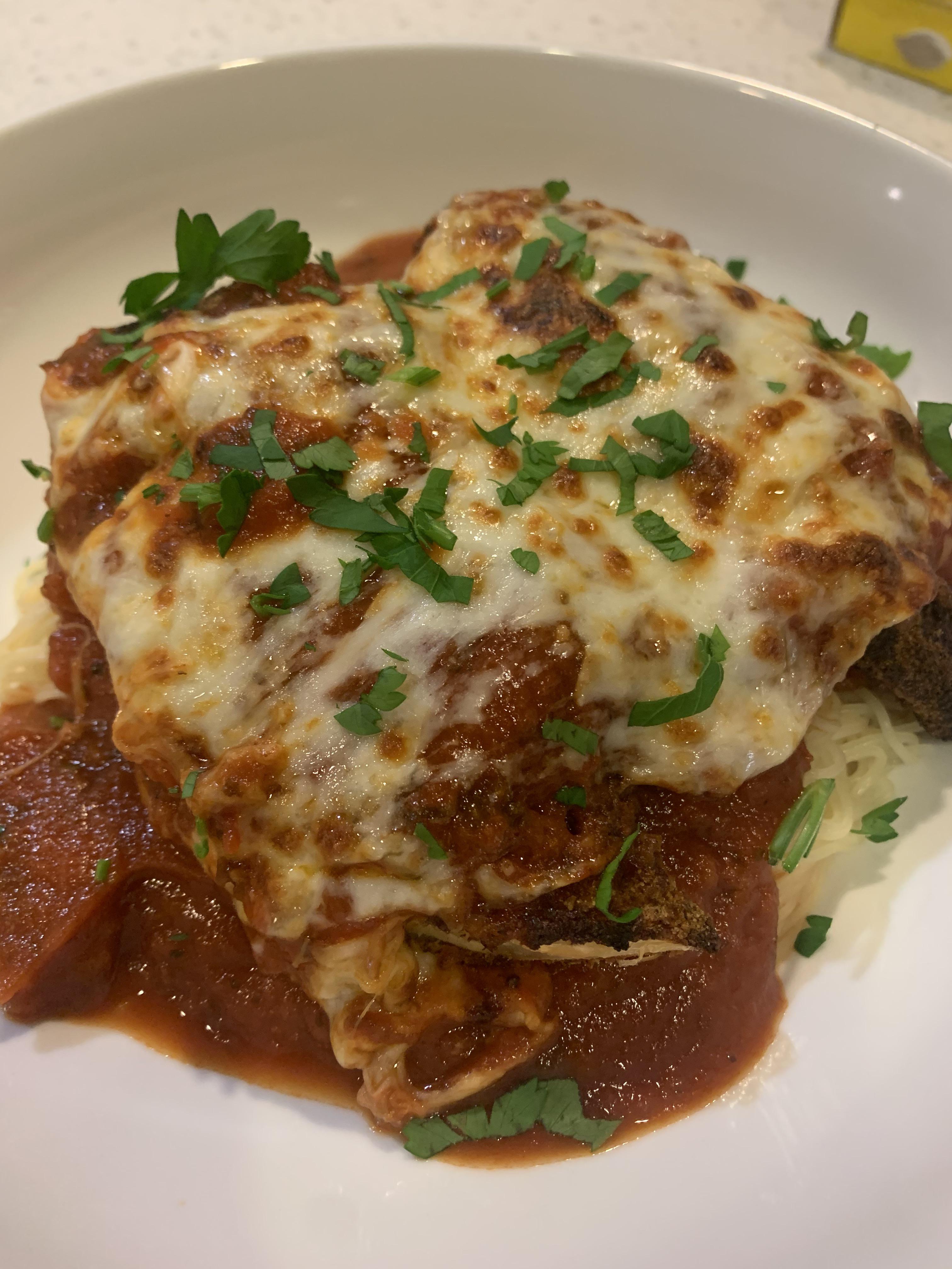 Chicken parm- First meal cooked with my new air fryer! | Scrolller