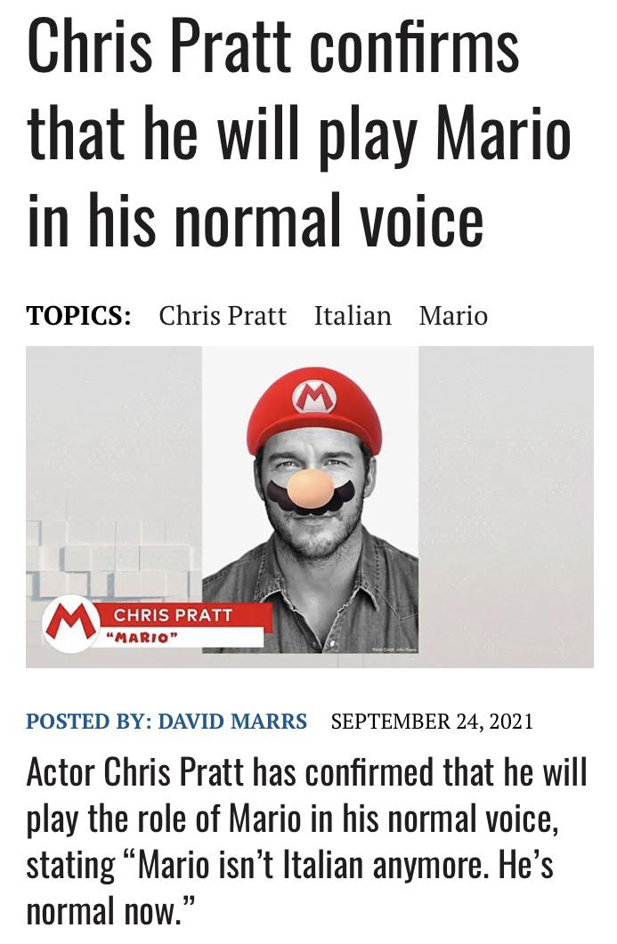 Chris Pratt Rule | Scrolller