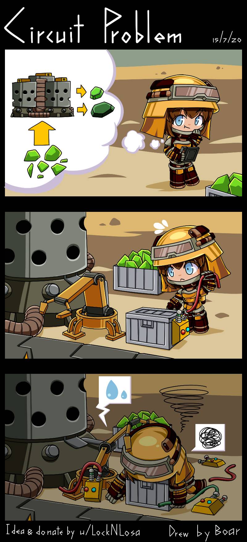 Circuit Problem (Factorio [fanmade] comic strip #14) | Scrolller