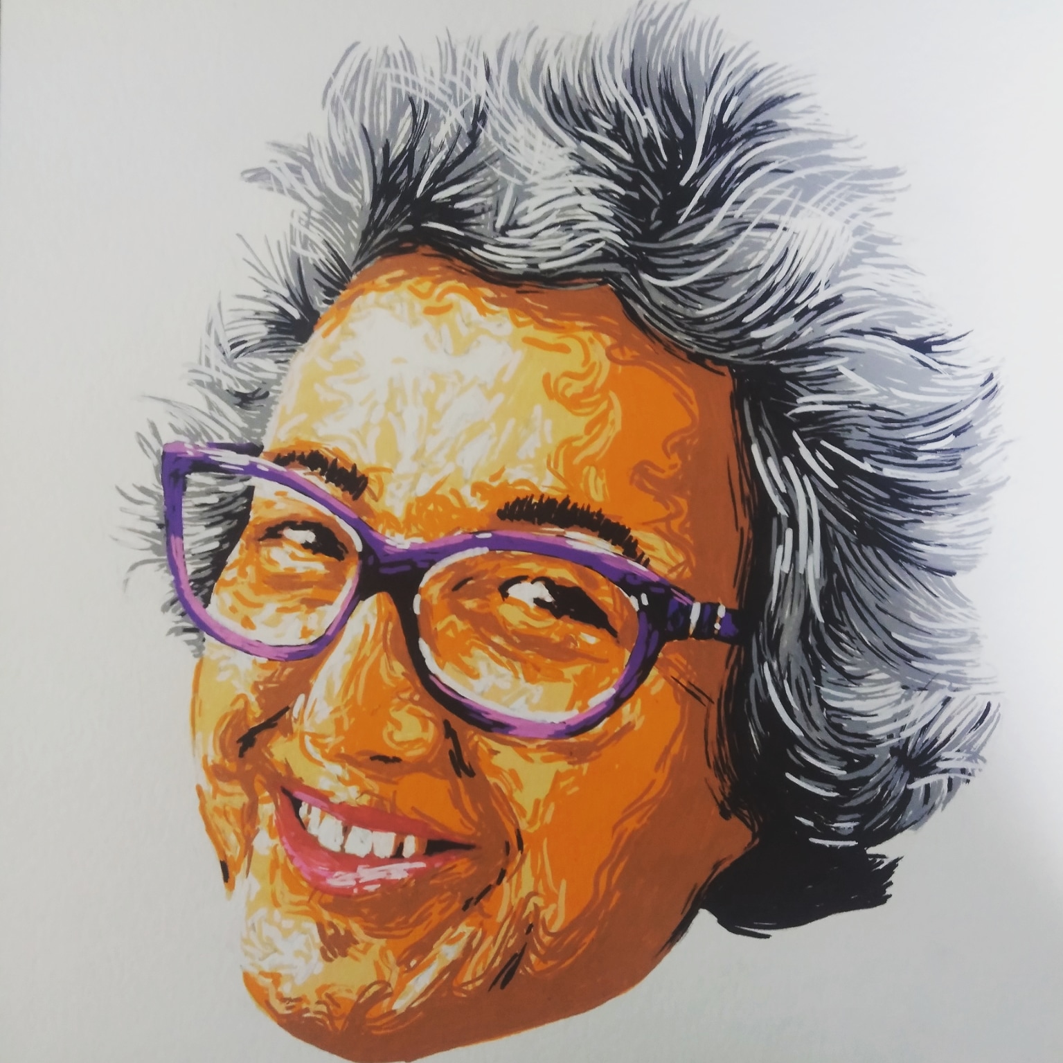 Clara Brito-28/28cm posca on fabriano paper | Scrolller