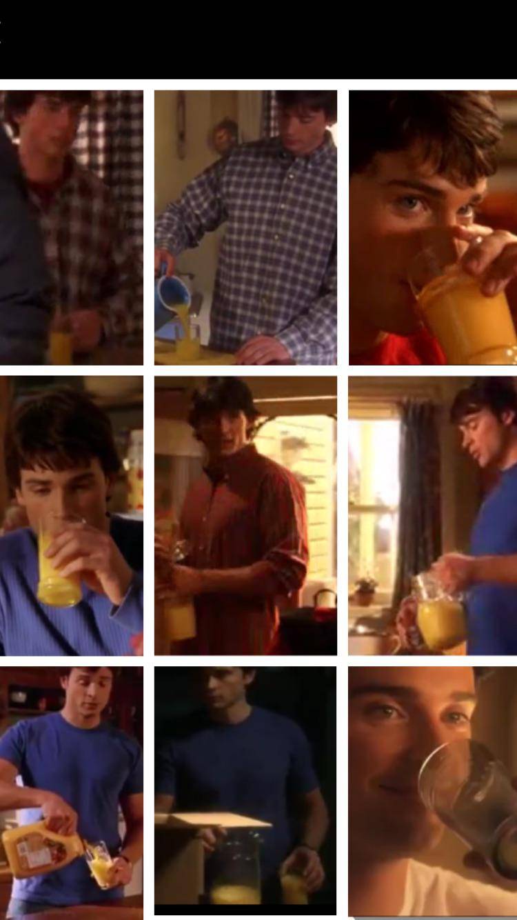 Clark loves his orange juice | Scrolller