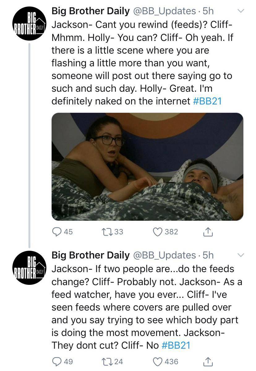 Cliff explaining the feeds to Jackson/Holly | Scrolller