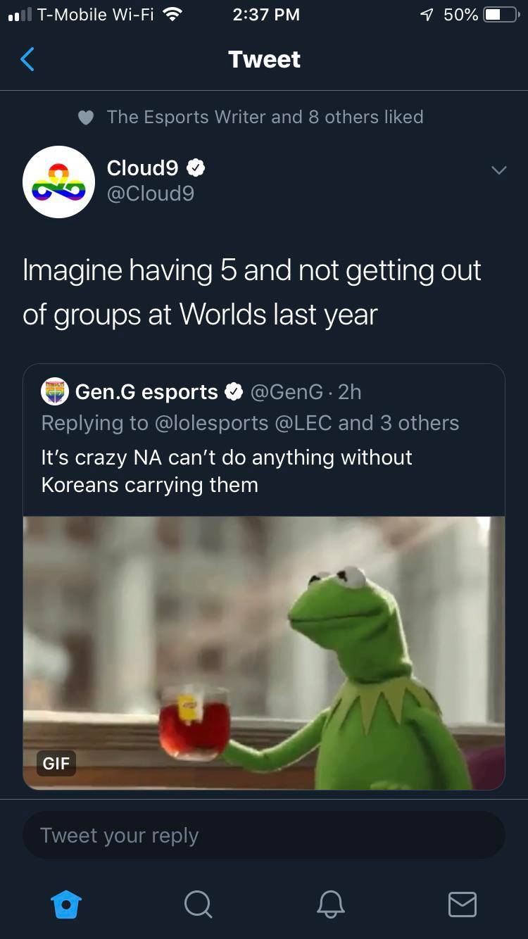 Cloud9 still clappin GenG almost a year later | Scrolller