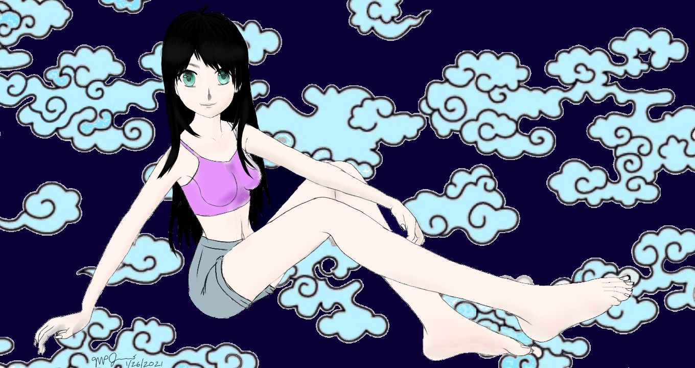 Cloudy, Me, Digital, 2021 | Scrolller