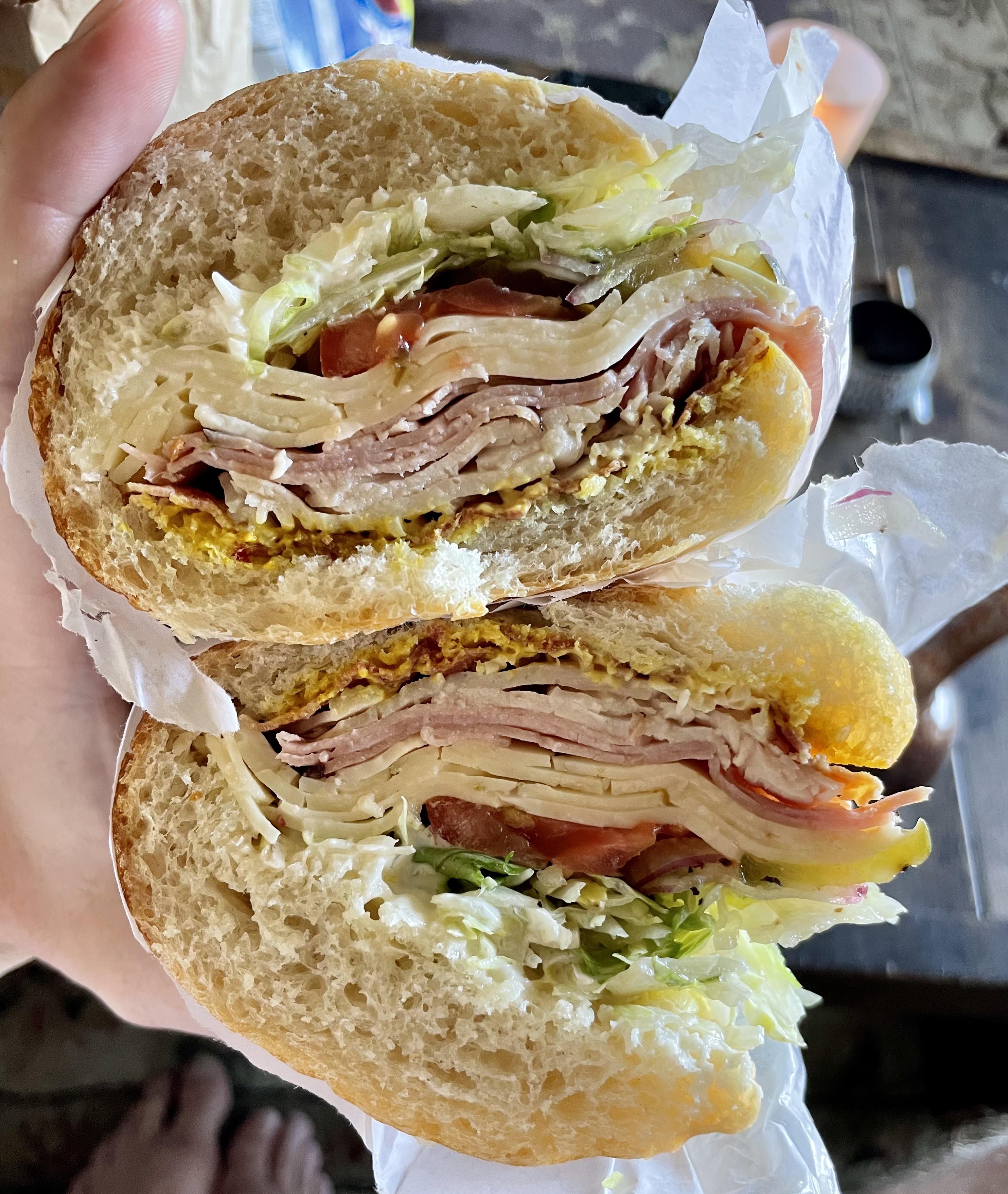 “Club” on sourdough from my favorite local spot. | Scrolller