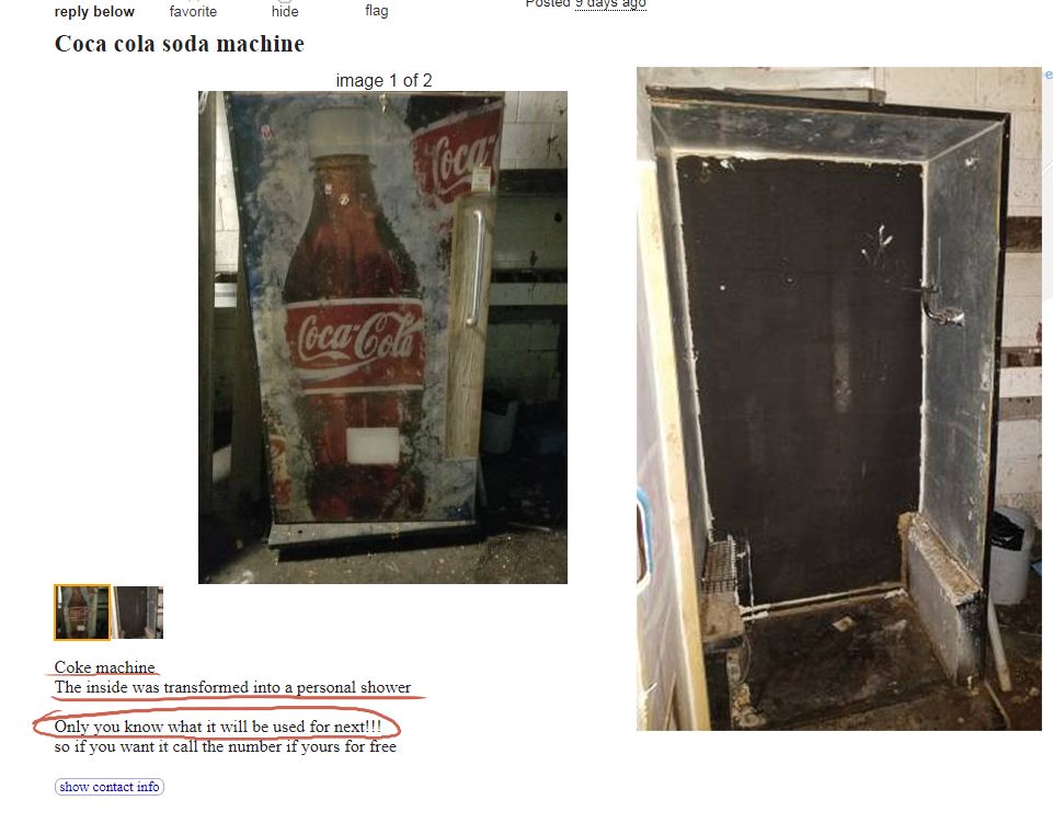 Coca Cola Vending Machine Shower | Scrolller