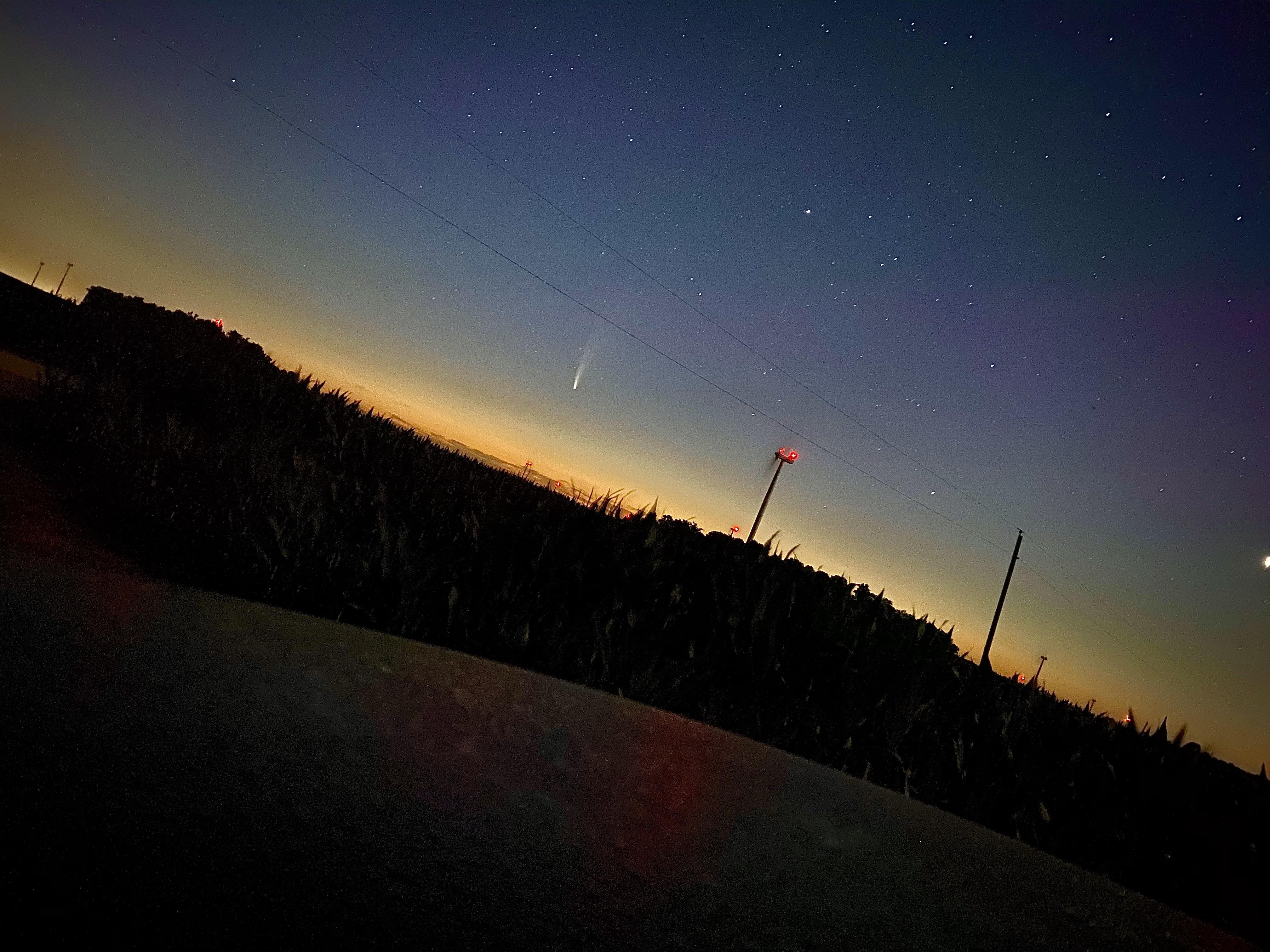 Comet Neowise here in eastern indiana | Scrolller