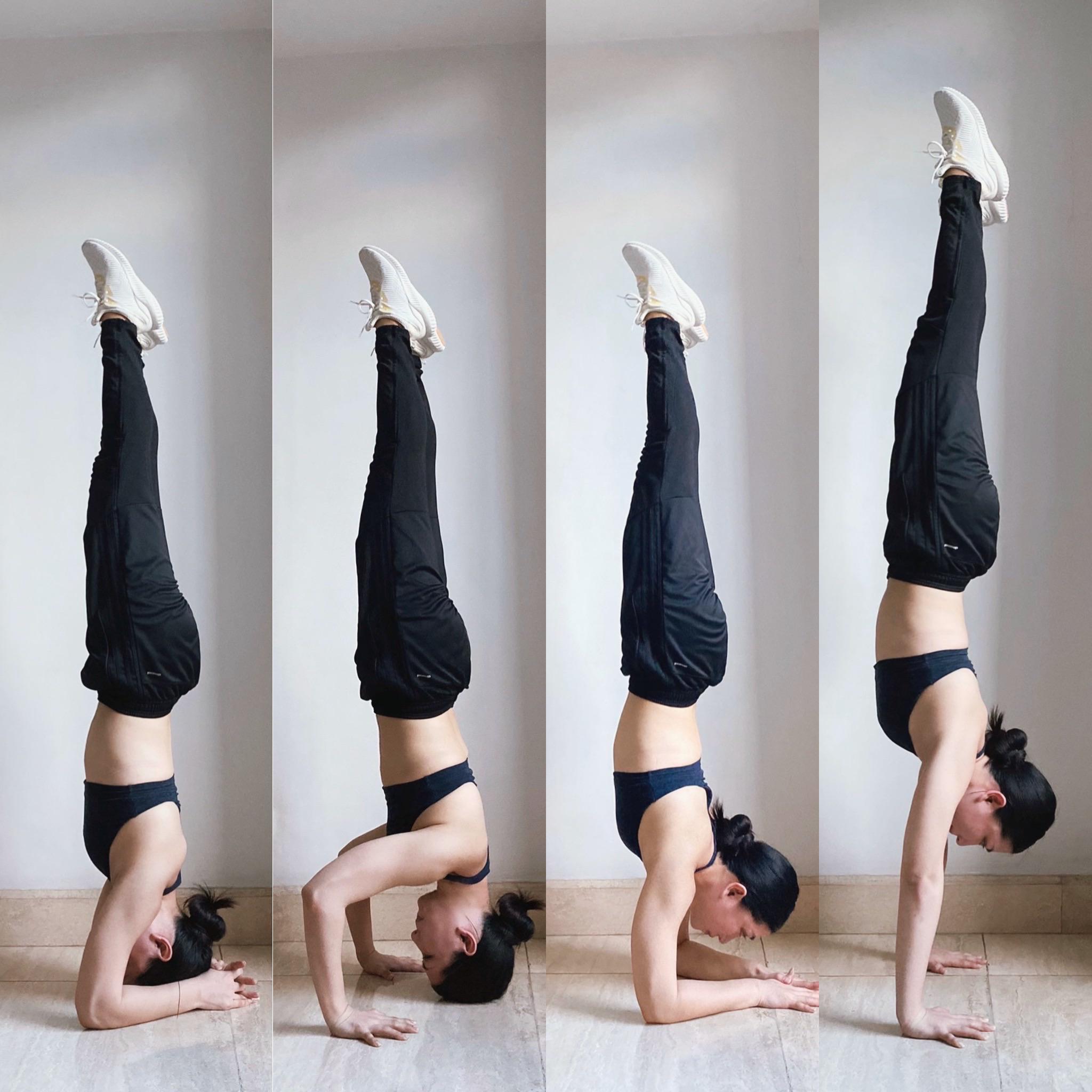 [COMP] Bound Headstand, Tripod headstand, Forearm stand and Handstand. Just learned Pincha ...