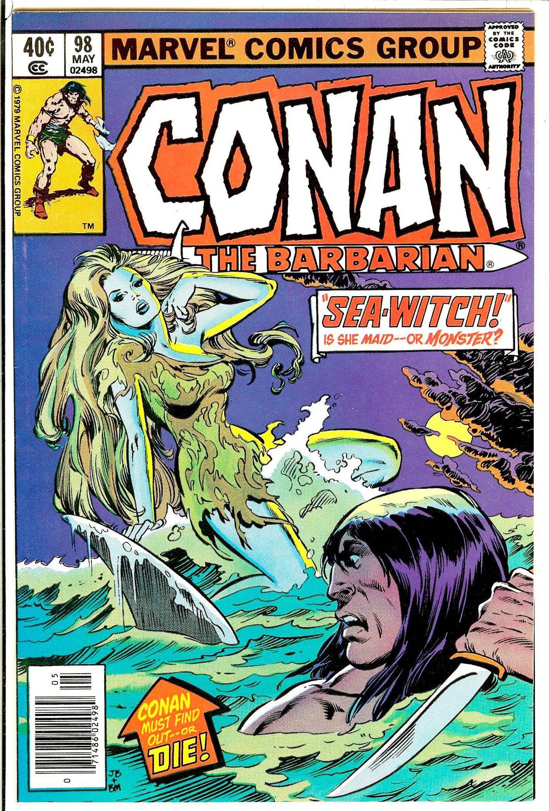 "Conan The Barbarian" #98, cover art by John Buscema (1979) | Scrolller