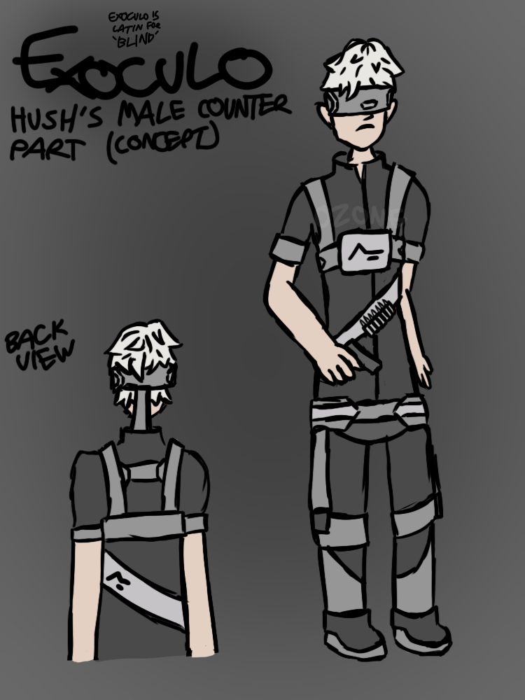 [CONCEPT] Exoculo - Hush's Male Counterpart. | Scrolller