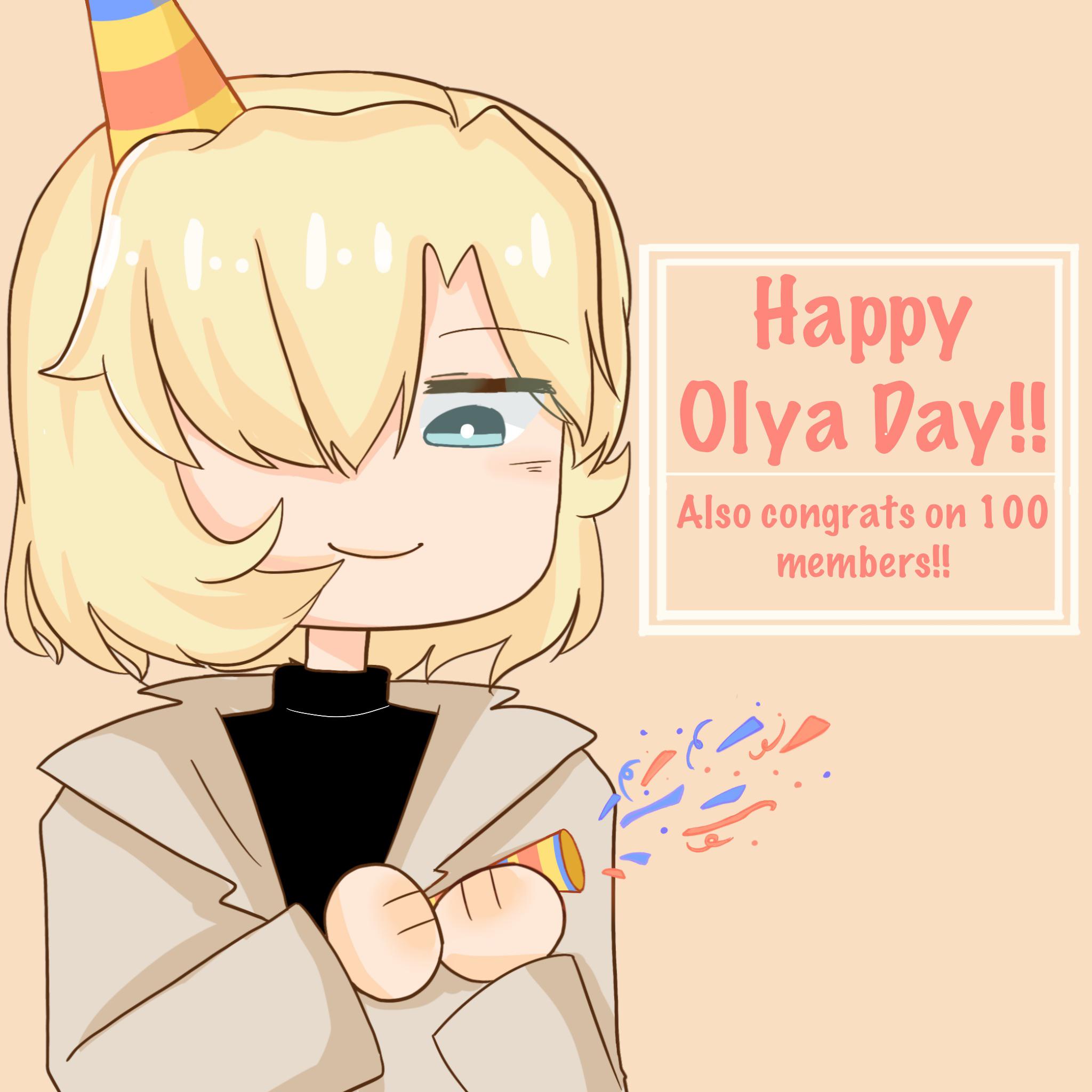 Congrats on 100 members and happy olya day! | Scrolller