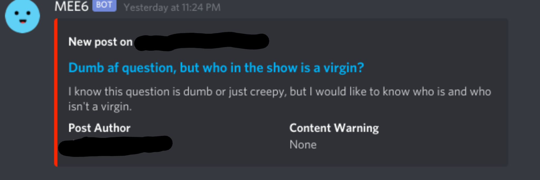 Context: The "show" is about teenage girls. | Scrolller