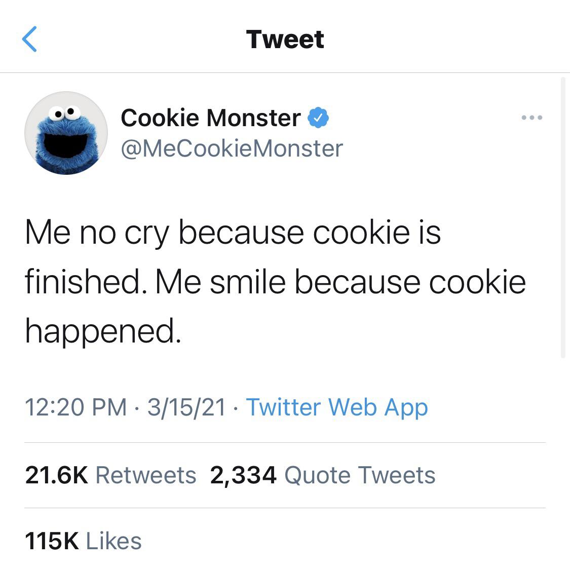 Cookie Monster being Cookie Monster | Scrolller
