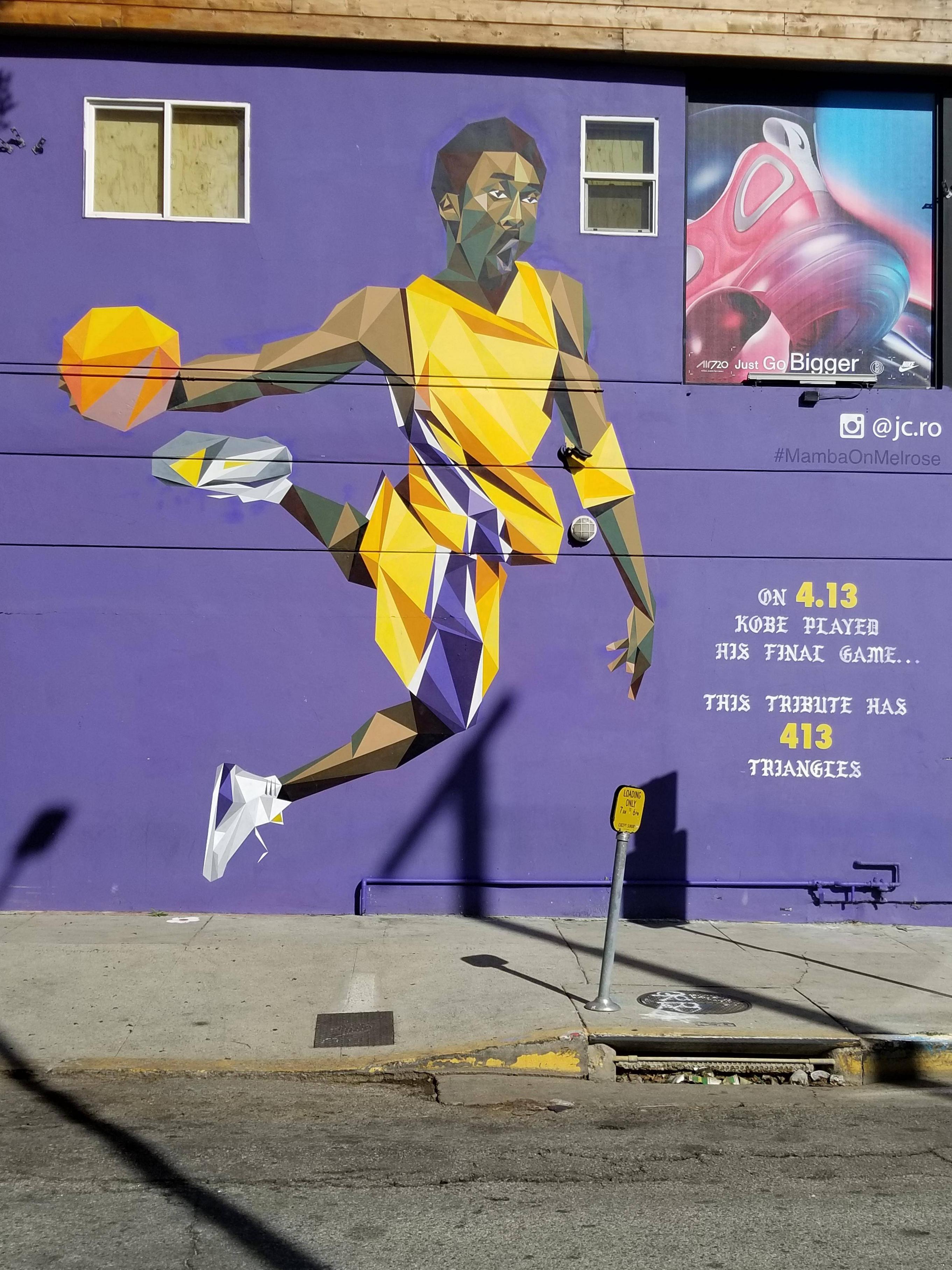 Cool mural I saw on Melrose. Miss this dude. | Scrolller
