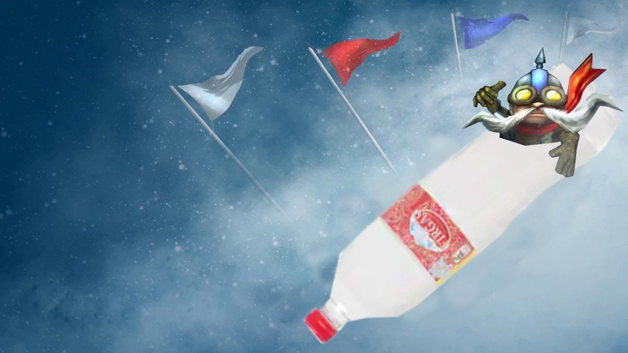 Corki replaced his flying machine with a water bottle. Take his example and stay hidrated, or ...