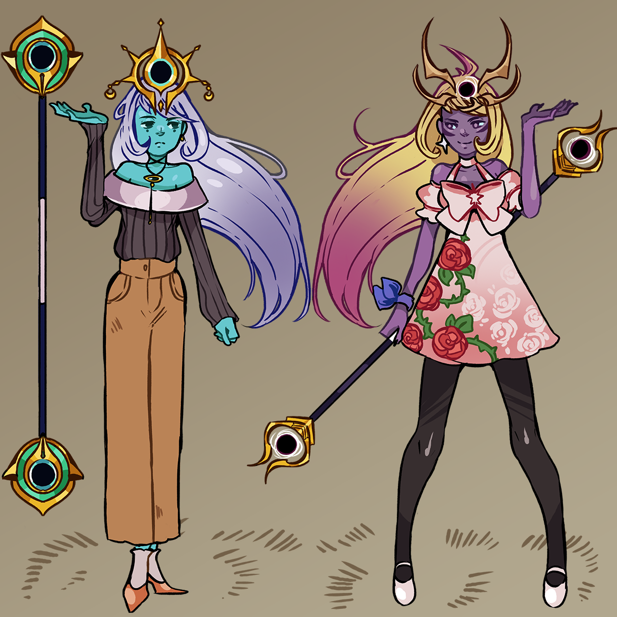 Cosmic and dark cosmic Lux in casual clothes! :D | Scrolller