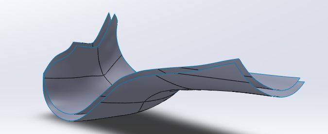 create solid body from two surfaces | Scrolller