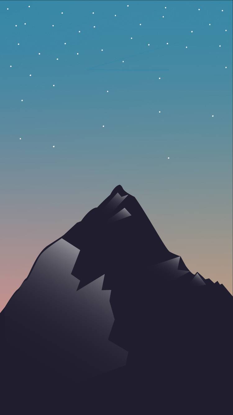 Created a minimalist wallpaper of Macchapuchre Himal for mobile devices, feel free to use ...