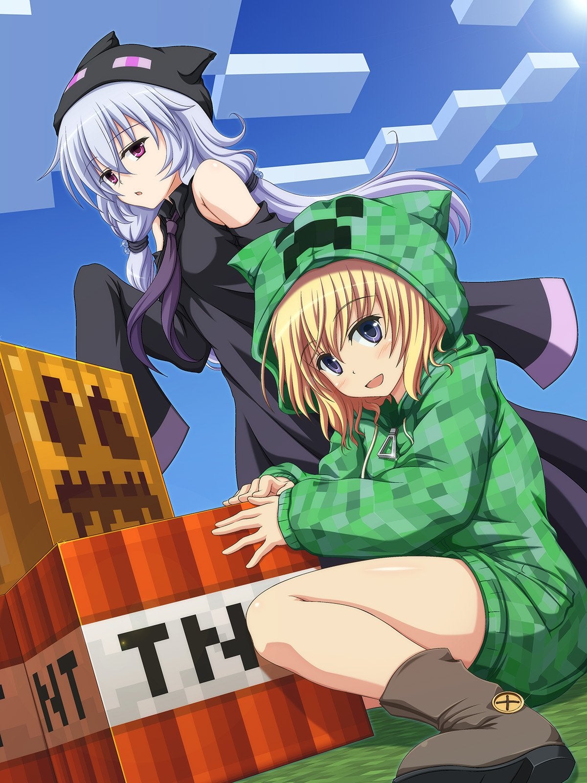 Creeper and Enderman-chan | Scrolller