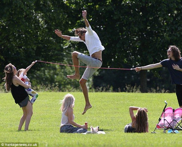 Crouchy enjoys family time in the park | Scrolller