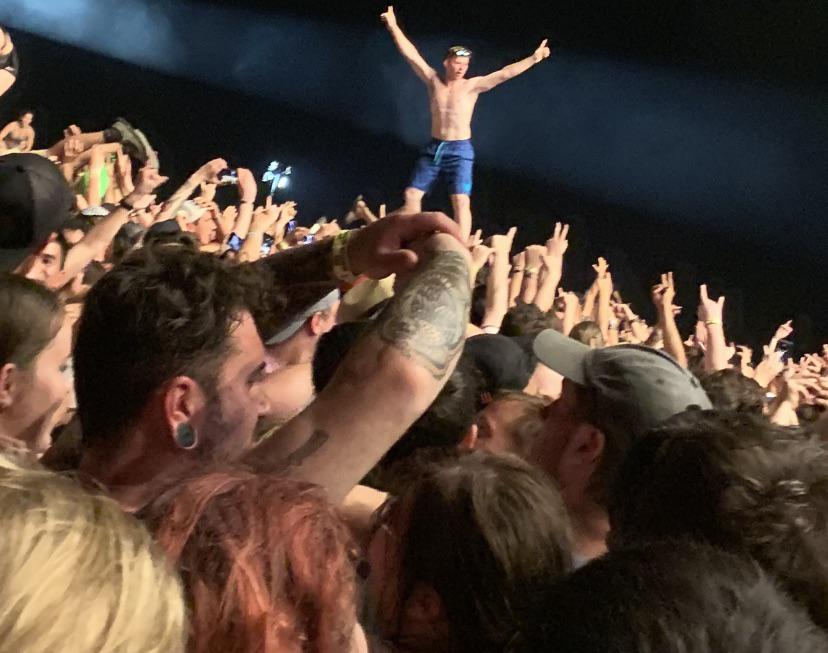 Crowd Surfing on a Crowd Surfer, seriously amazing | Scrolller