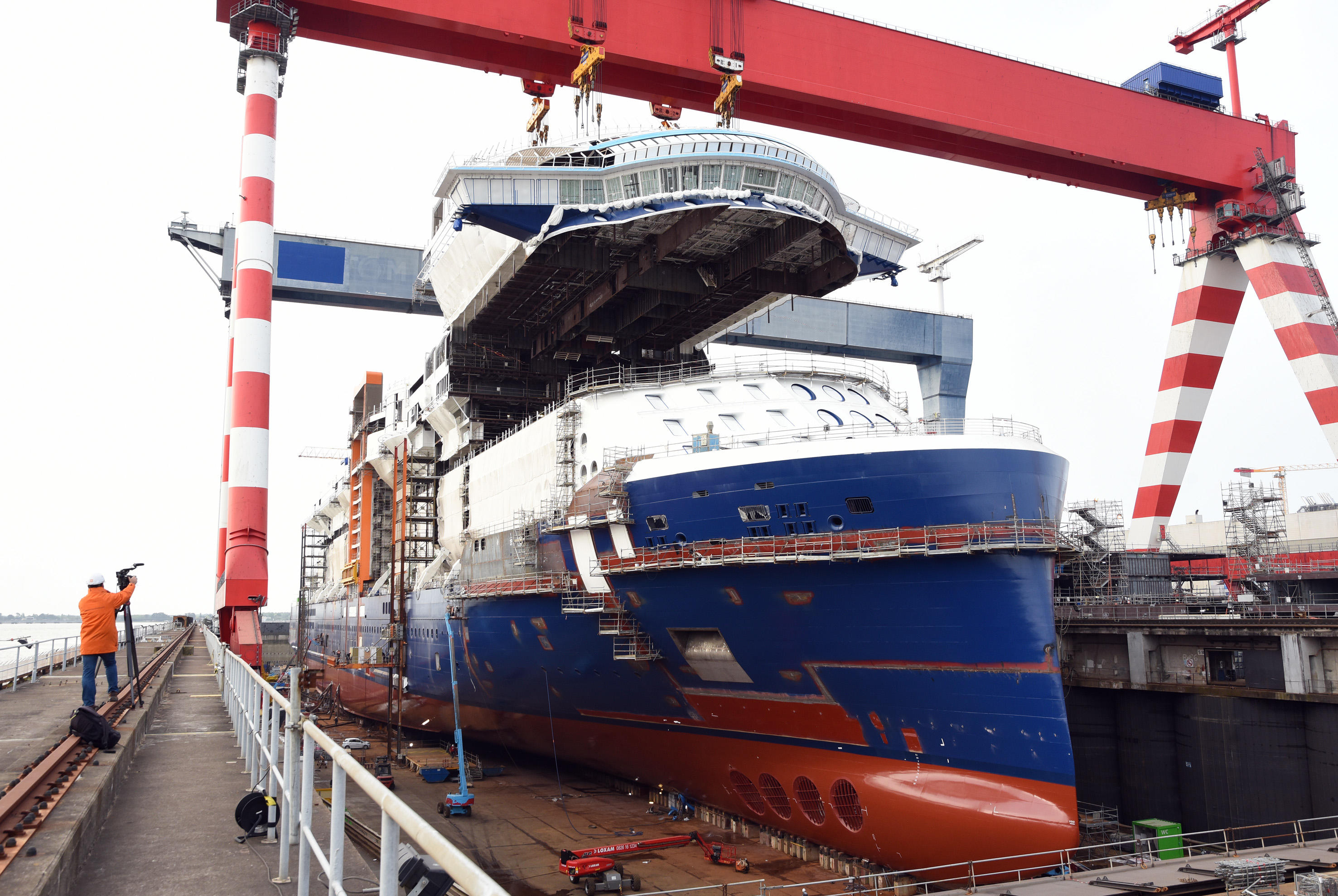 Cruise ship CELEBRITY APEX, Chantiers de l'Atlantique, Saint Nazaire, France [2953×1978] | Scrolller