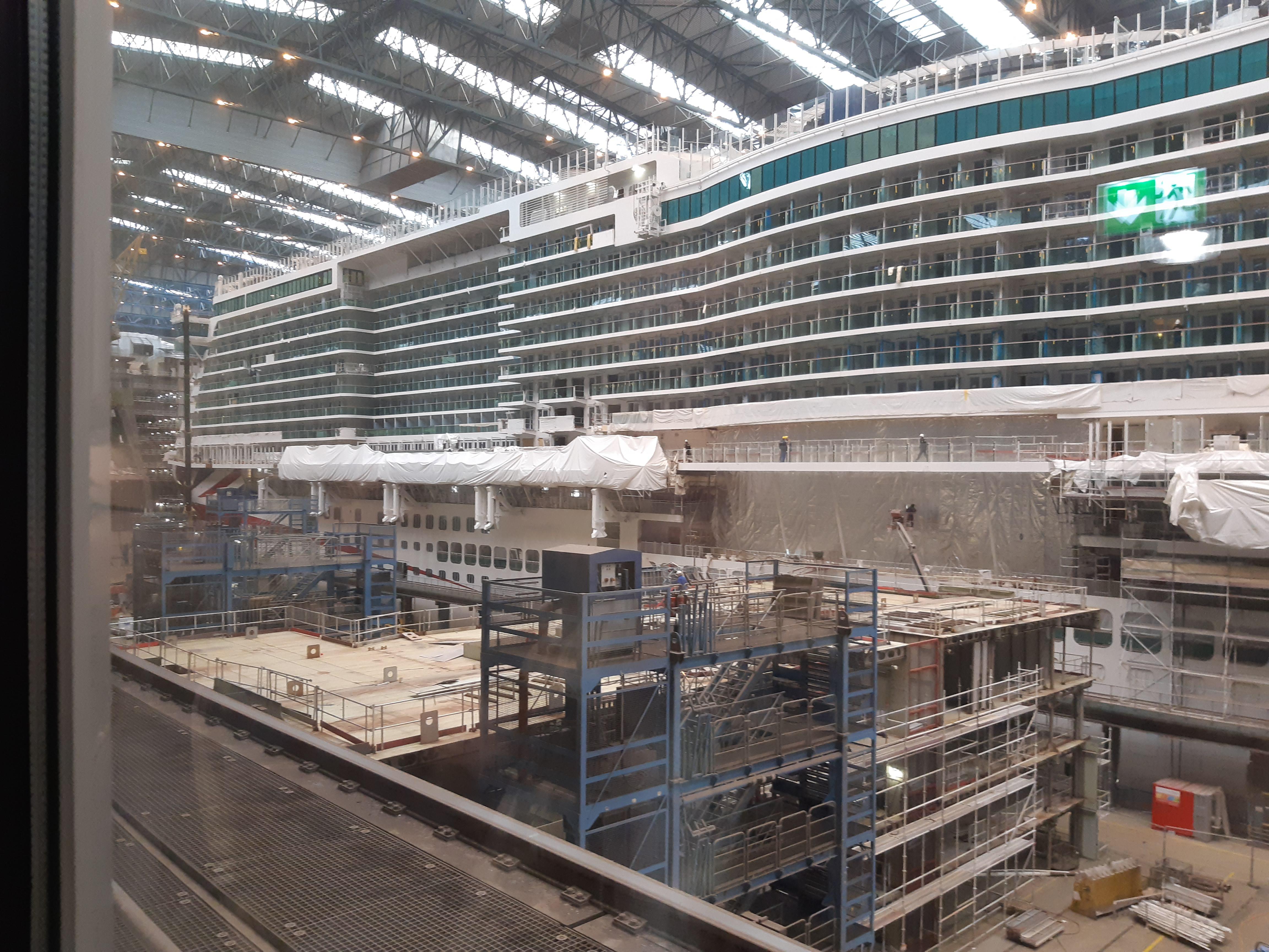 Cruise ship in a giant hall | Scrolller