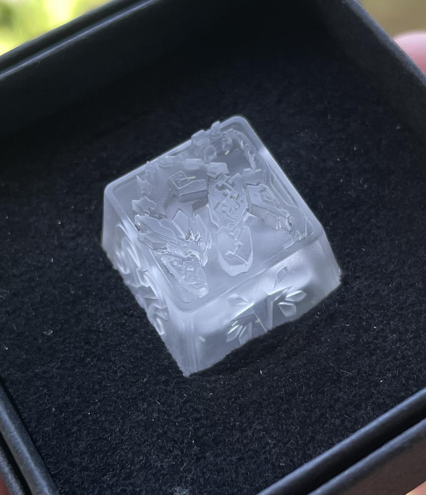 Crystal Themed Artisan Brachy Keycap | Scrolller