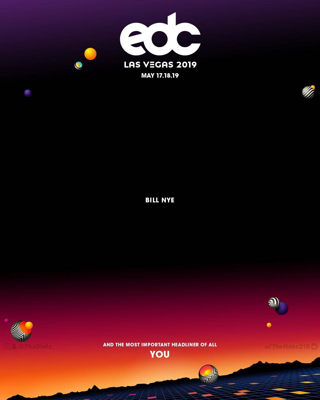 Current EDC 2019 lineup so far. | Scrolller