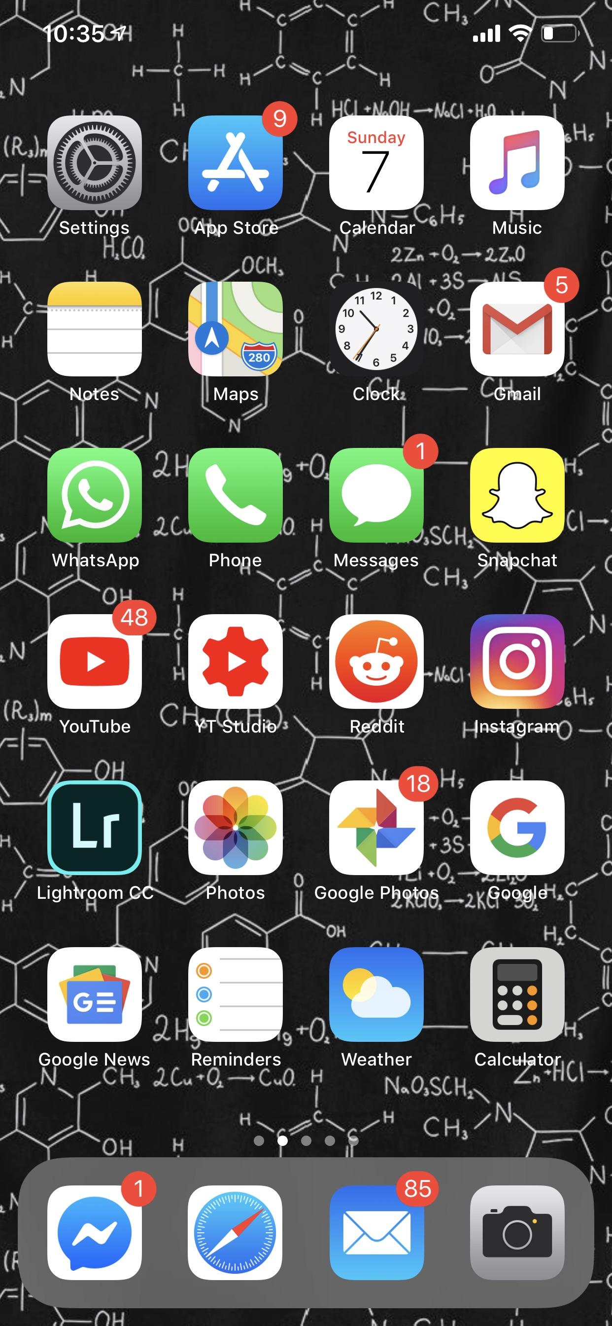 Current home screen setup. | Scrolller